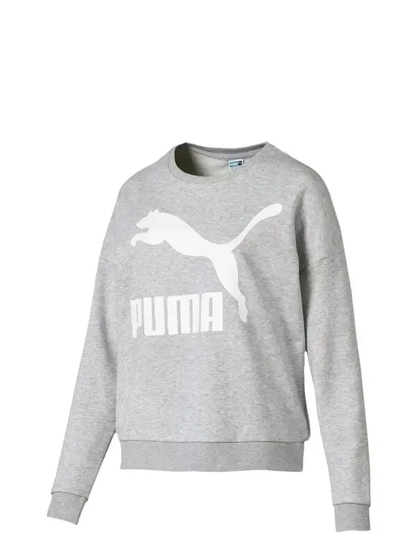 PUMA Logo-print Sweatshirt - Grey