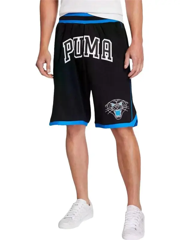 PUMA Logo Track Shorts - Black