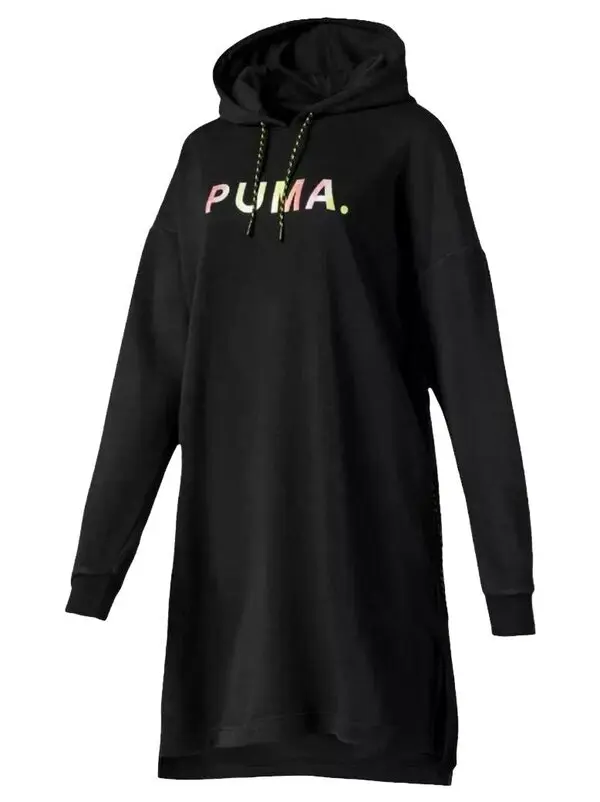 PUMA Hooded Long-sleeved Dress - Black