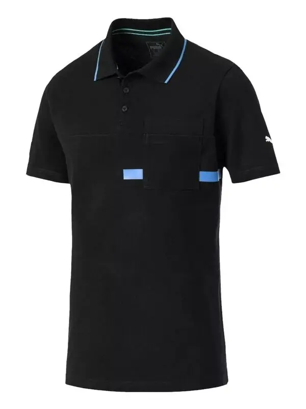 PUMA X Mercededs Chest-pocket Polo Shirt - Black