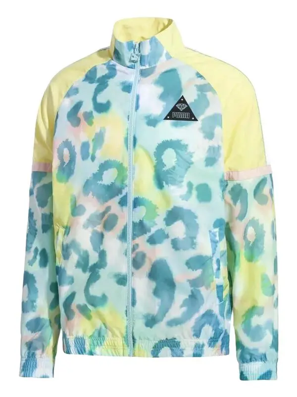 PUMA Diamond Xtg Leopard-print Jacket - Blue
