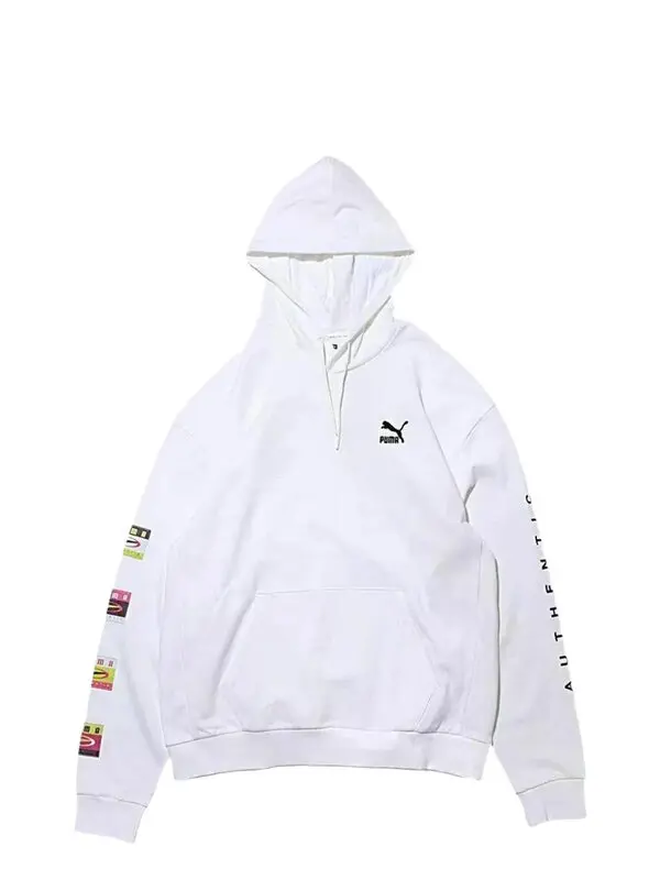 PUMA Hooded Pullover Sweatshirt - White