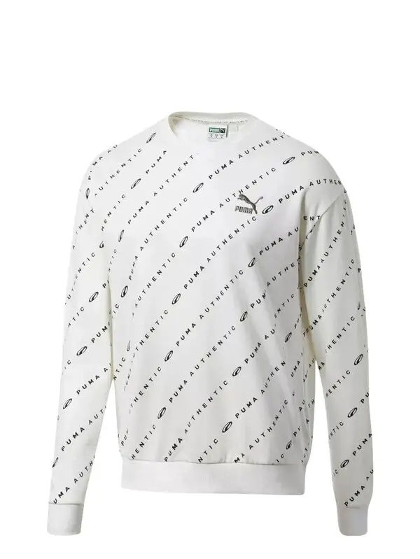 PUMA Logo-print Sweatshirt - White