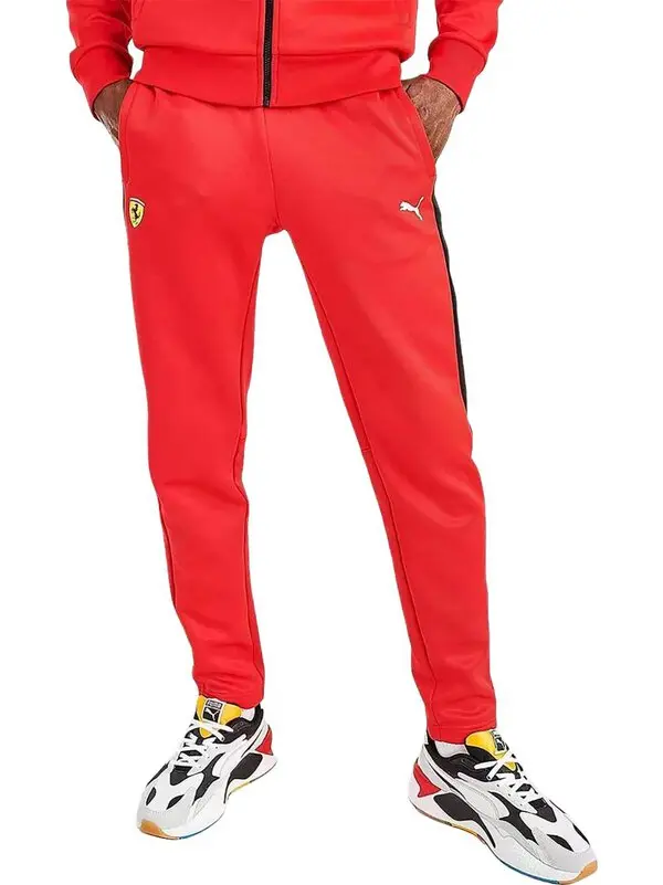 PUMA X Ferrari Logo-print Track Pants - Red