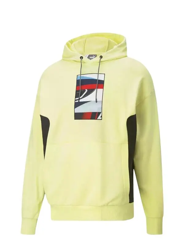 PUMA Bmw Motorsport Graphic Hooded T-shirt - Yellow