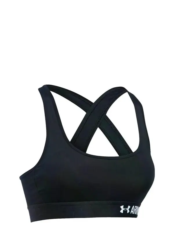 Under Armour Crossback Sports Logo Detail Bra - Black
