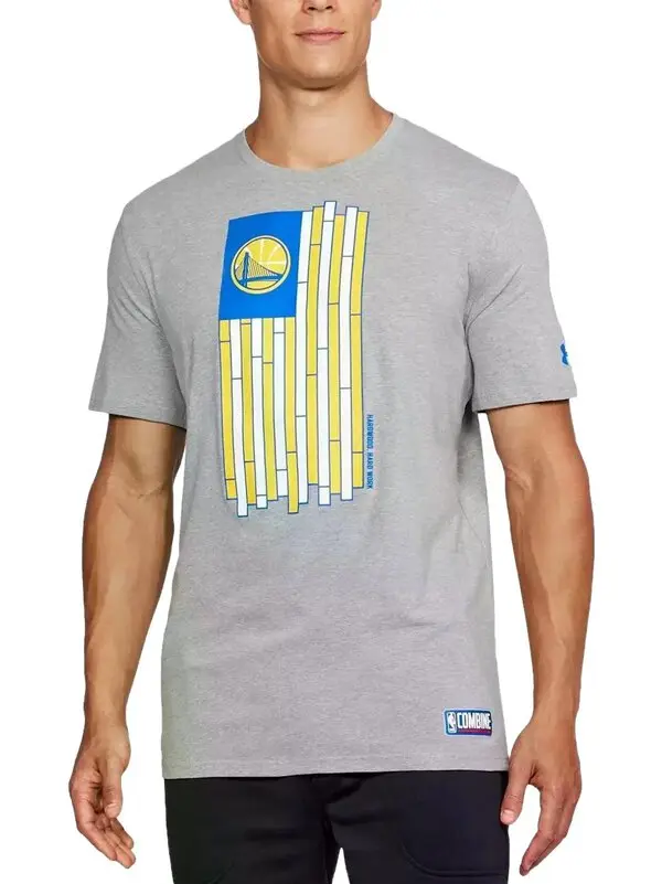 Under Armour Nba Golden State Warriors Heatgear T-shirt - Grey