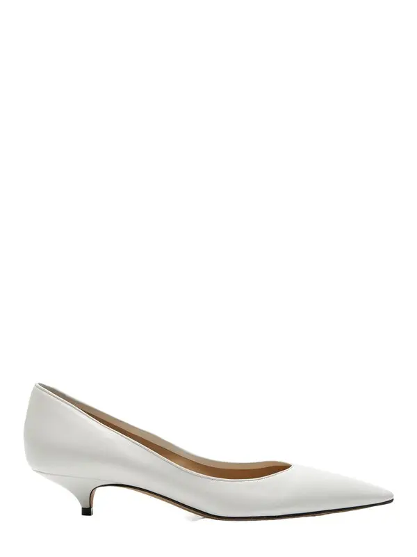 THE ROW Liisa Ii Leather Pumps - White