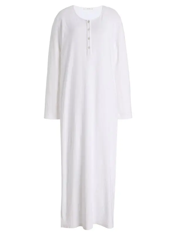THE ROW Latoya Cotton-jersey Maxi Dress - White