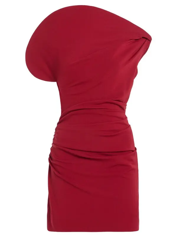 Simkhai Stefi Gathered Mini Dress - Red