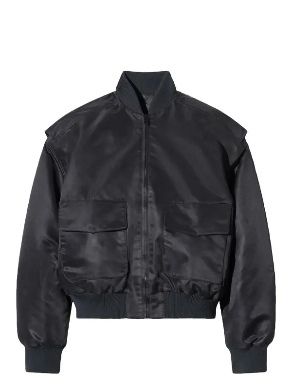 NILI LOTAN Mcguire Bomber Jacket - Black
