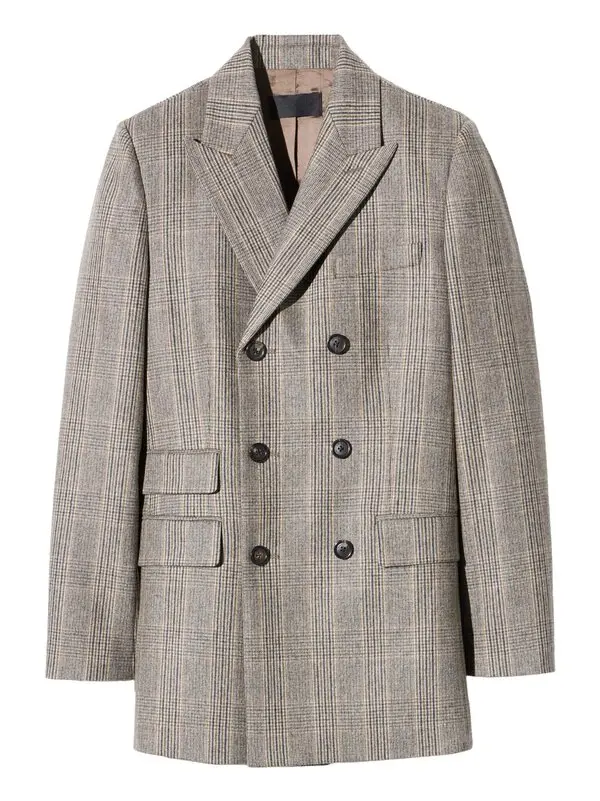 NILI LOTAN Noah Wool-cashmere Jacket - Light Grey