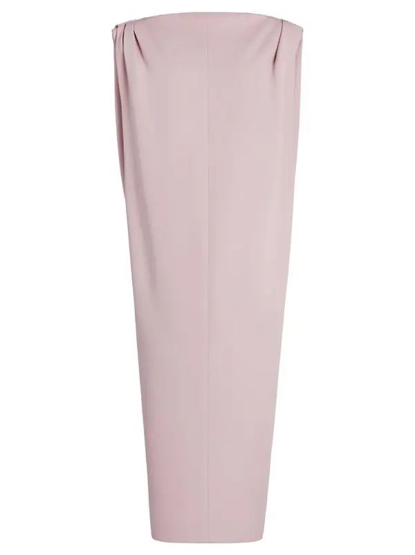 Balenciaga Silk-wool Crepe Midi Dress - Light Pink