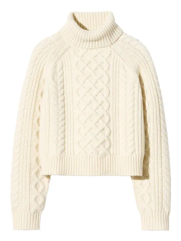 NILI LOTAN Ezren Wool Sweater - Ivory