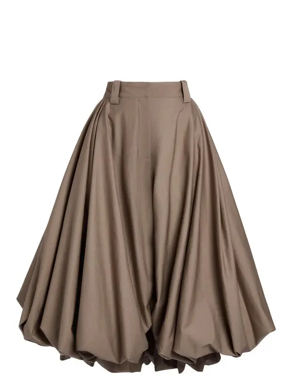 Balenciaga Cotton Twill Balloon Shorts - Tan
