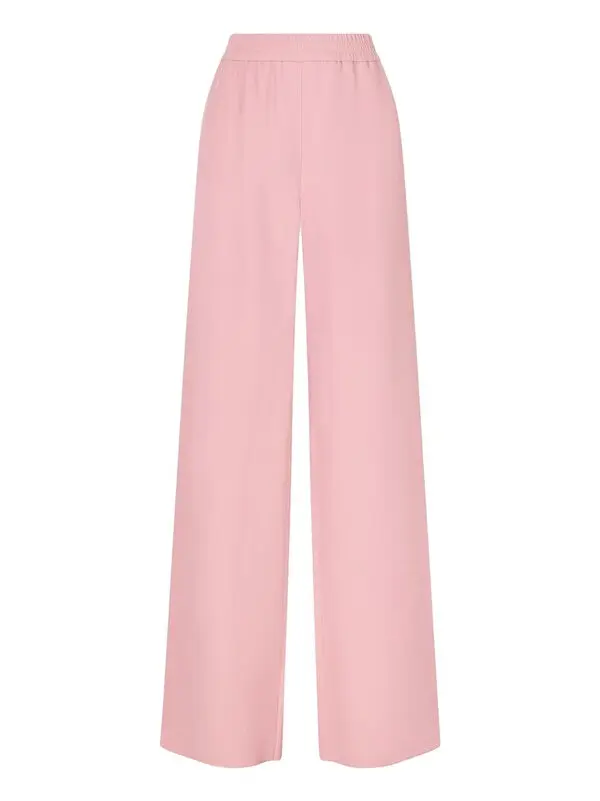 Valentino Garavani Silk-cady Wide-leg Pants - Pink