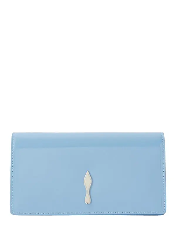 CHRISTIAN LOUBOUTIN Bettina Patent-leather Clutch - Blue