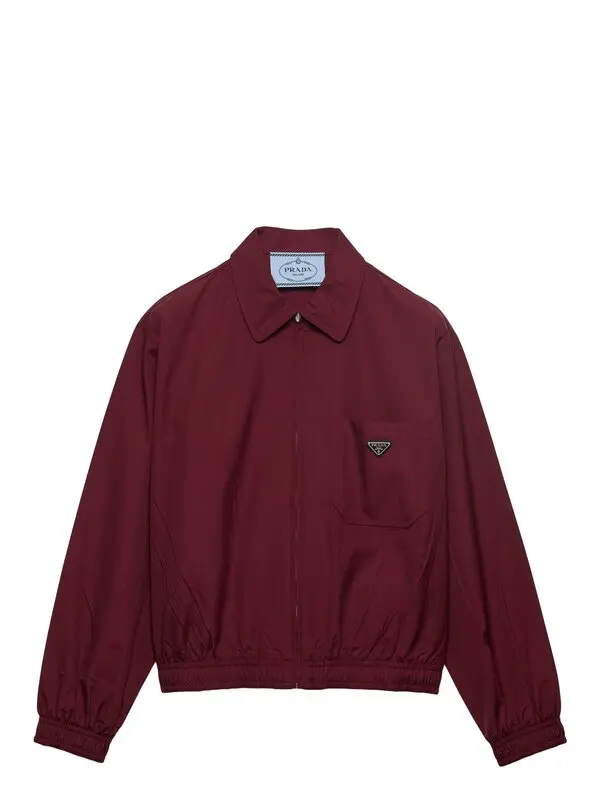 Prada Poplin Jacket - Garnet