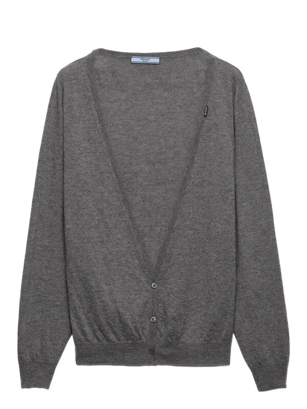 Prada Cashmere Cardigan - Grey