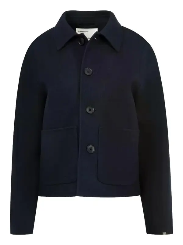 Extreme Cashmere Pocket Knit Jacket - Blue