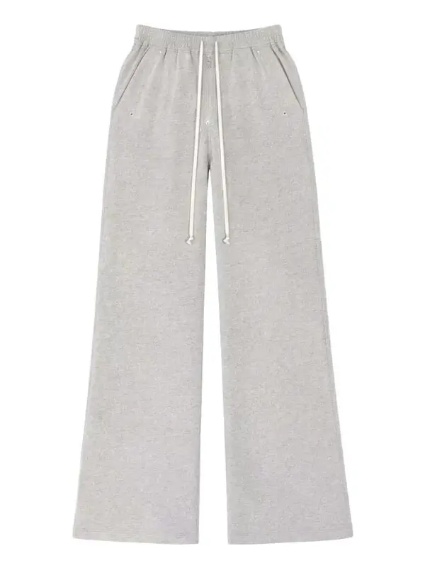 Rick Owens Drawstring Waist Track Pants - Grey