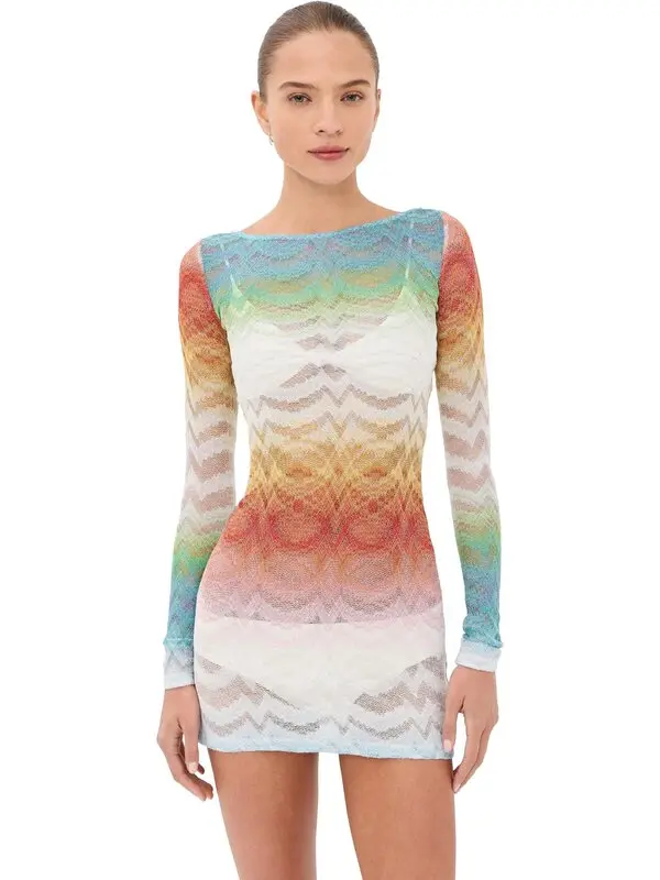 Missoni Long Sleeve Mini Dress - Multicolor
