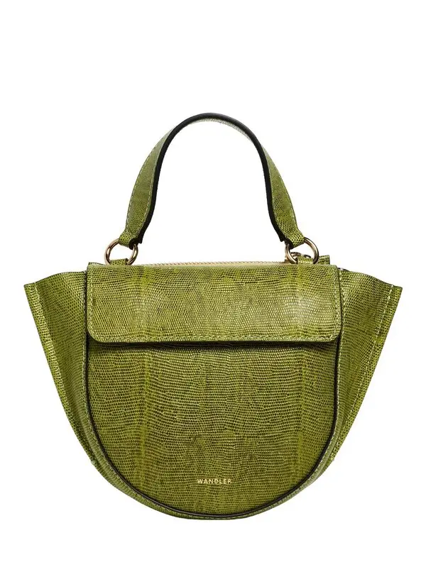 WANDLER Hortensia Bag Piccola - Lime Lizard