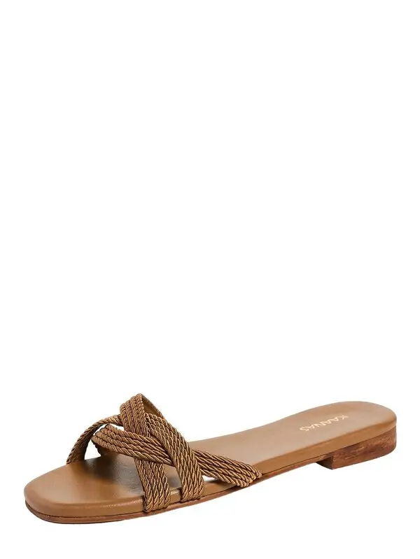 Kaanas Ayanna Rope Sandals - Coffee