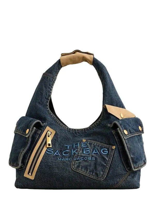 Marc Jacobs The Sack Hobo Bag - Dark Wash Indigo