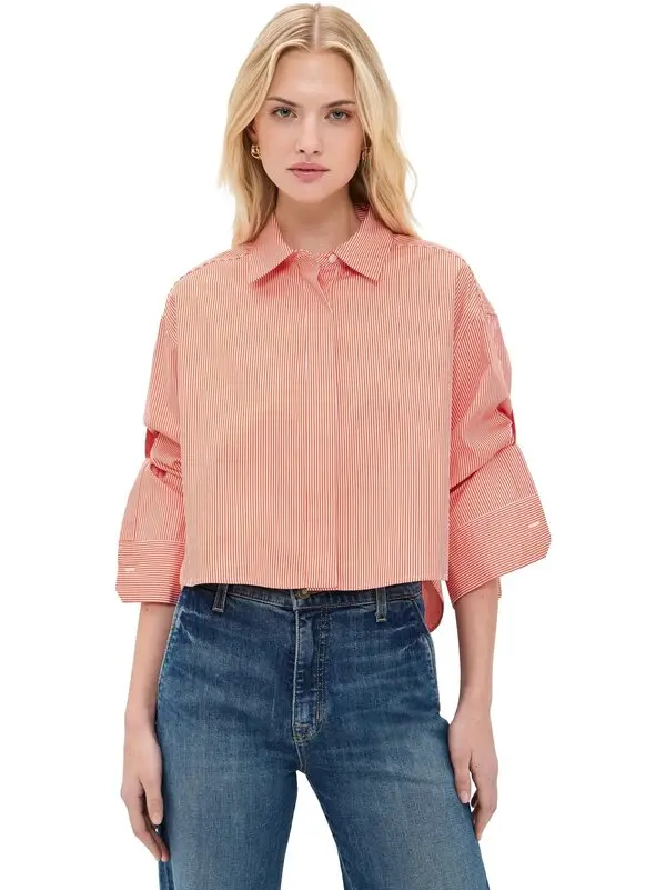 A.L.C. Maude Top - Persimmon/white