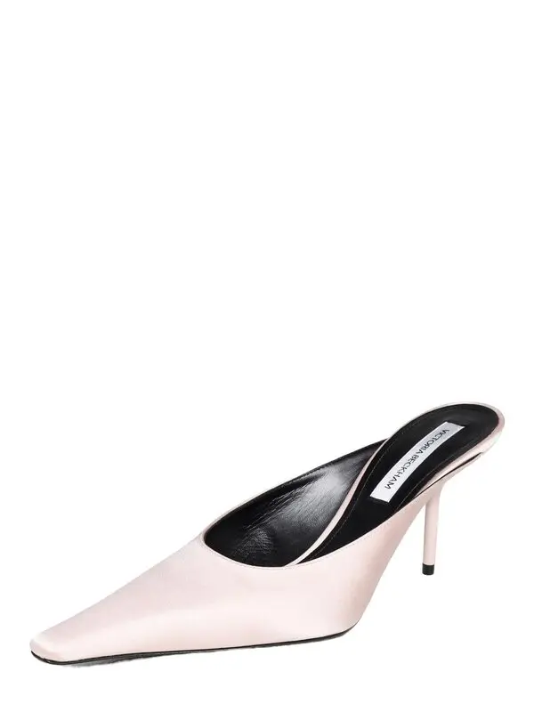 Victoria Beckham Sloan Stiletto Mules - Pale Rose