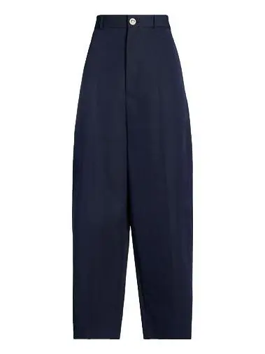 Sandro Wide-leg Twill Pants - Midnight Blue