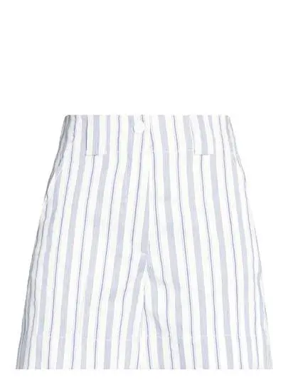 Sandro Striped Woven Shorts - Blue