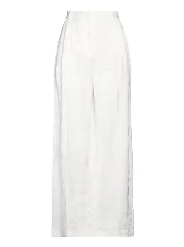 Sandro Wide-leg Jacquard Pants - White