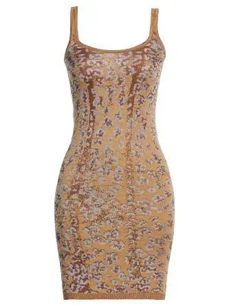 VIVIENNE WESTWOOD Recycled Cotton Blend Mini Dress - Camel