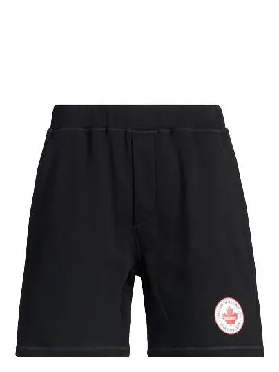 Dsquared2 Cotton Bermuda Shorts - Black