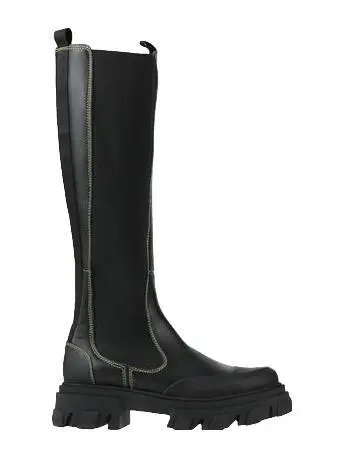 GANNI Leather Boots - Black