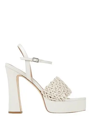 J.A.P. JOSE ANTONIO PEREIRA Leather Sandals - White