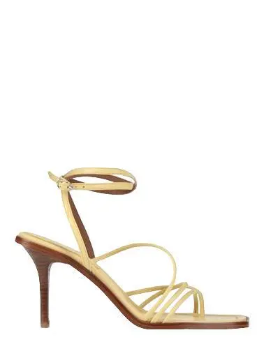 Ba&sh Thong Sandal With Stiletto Heel - Yellow