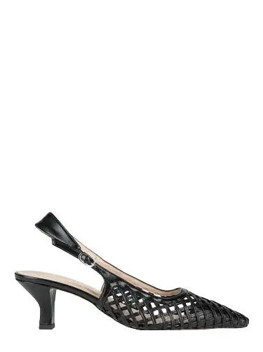 J.A.P. JOSE ANTONIO PEREIRA Slingback Pumps - Black
