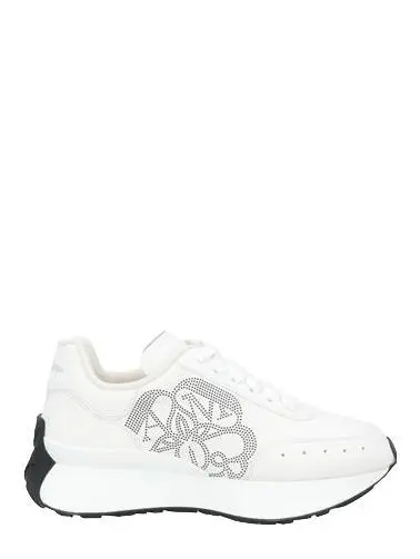 Alexander McQueen Low-top Leather Sneakers - White
