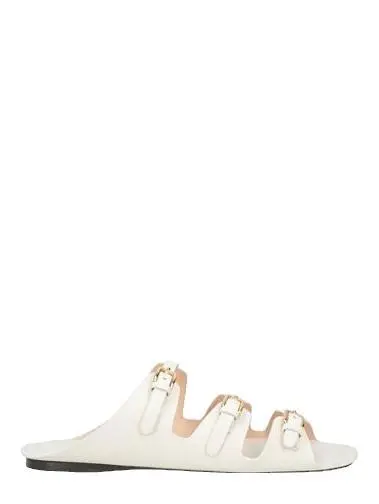 Sandro Leather Sandals - White