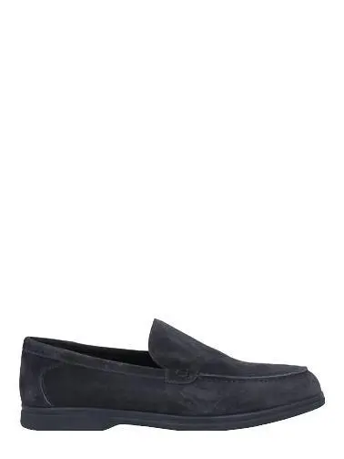DOUCAL'S Leather Loafers - Navy