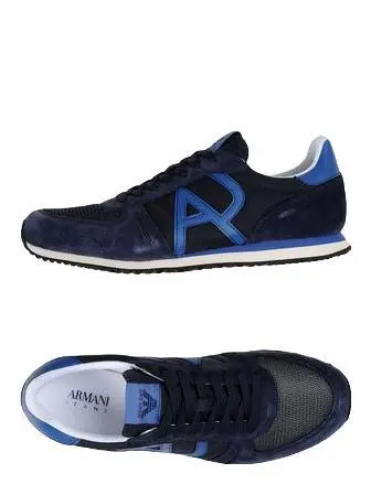 Emporio Armani Two-tone Sneakers - Blue