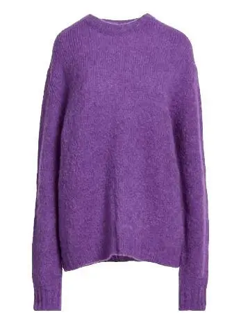 Liviana Conti Knitted Crewneck Sweater - Purple