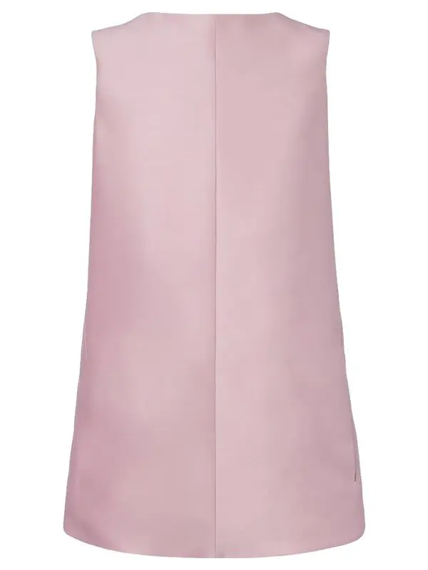 Balenciaga Silk And Wool Minidress - Pink