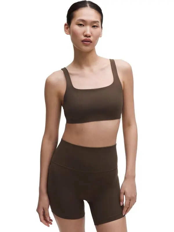 Lululemon Flexyflex Squareneck Yoga Bra - Walnut Crunch