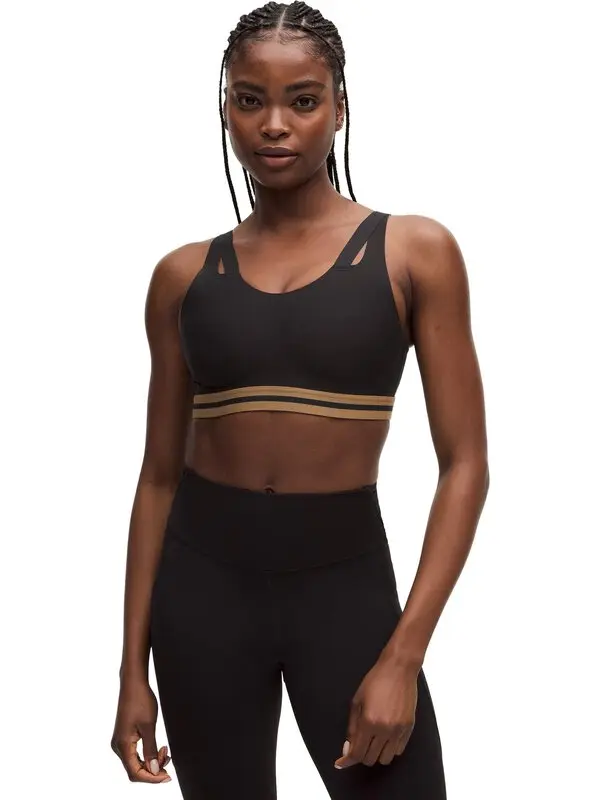 Lululemon Levitation Sports Bra - Black/sand