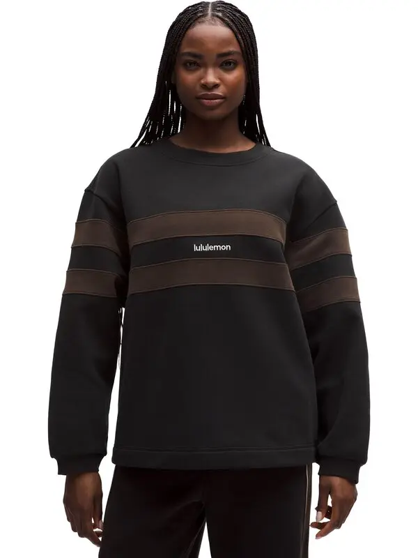 Lululemon Steady State Oversized Pullover - Black/walnut Crunch