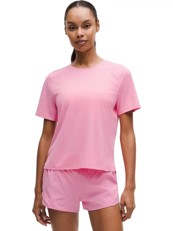 Lululemon Lightweight Running Short-sleeve Shirt - Candy Cloud